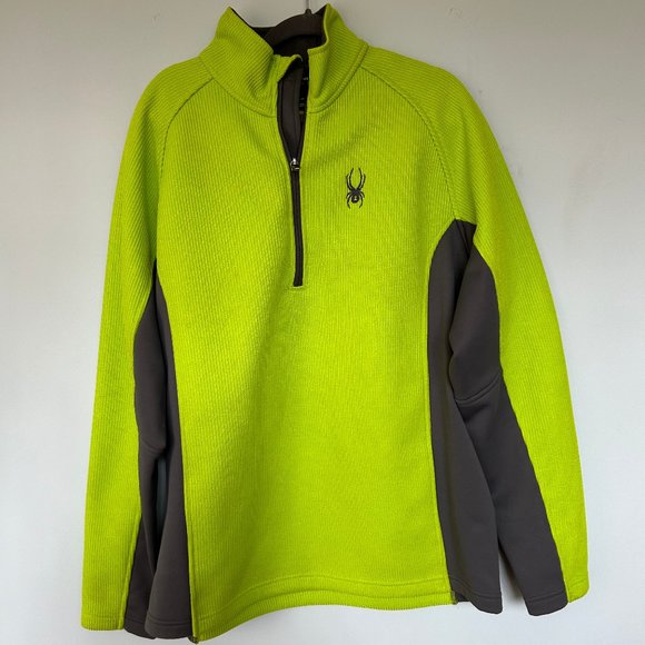 Spyder | Sweaters | Mens Spyder Core Sweater Neon Green With Gray ...